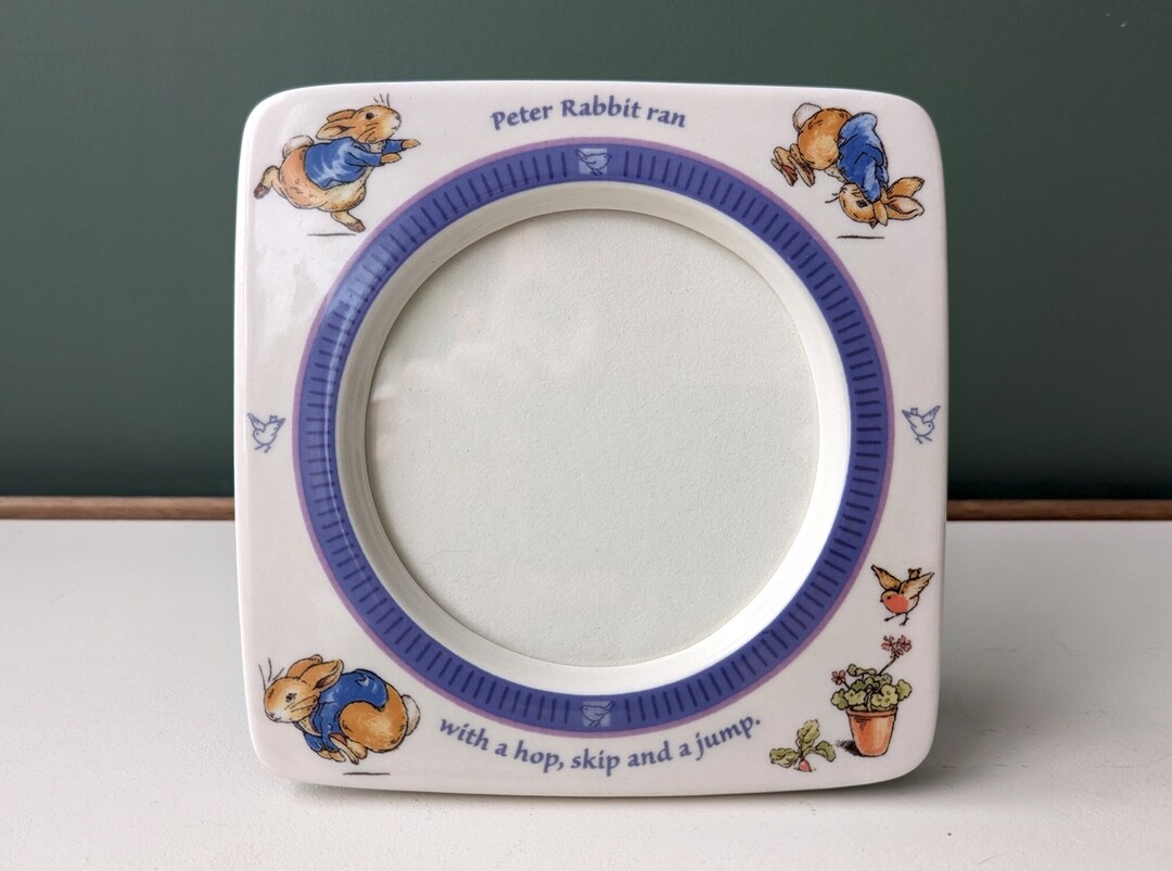 Vintage Peter Rabbit Ran With a Hop, Skip and a Jump Ceramic Picture ...