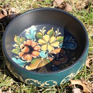 Norwegian Rosemaling ~ Wooden Bowl ~ Valdres Style ~ Cathy Koball ...