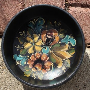 Norwegian Rosemaling ~ Wooden Bowl ~ Valdres Style ~ Cathy Koball ...