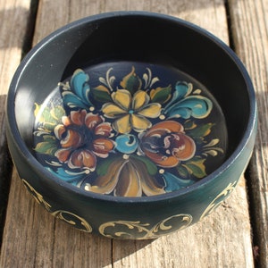 Norwegian Rosemaling ~ Wooden Bowl ~ Valdres Style ~ Cathy Koball ...