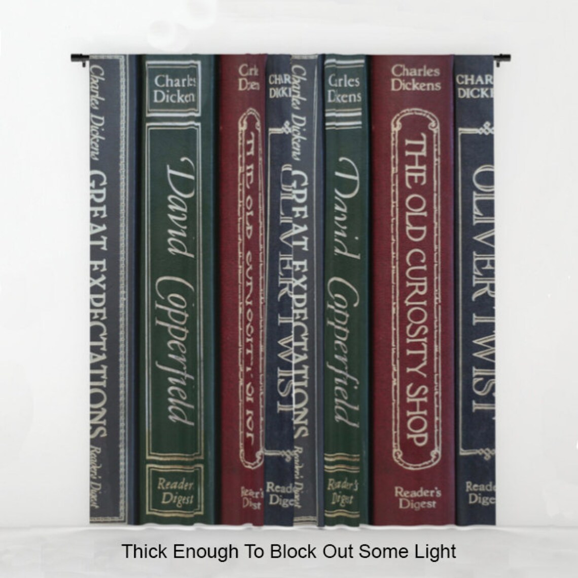 Book Curtains, Book Window Curtains, Library Curtains, Book Draperies ...