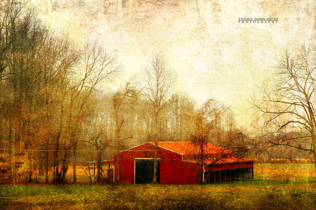 Red Barn Photograph Barn Photography Horse Stable Print - Etsy
