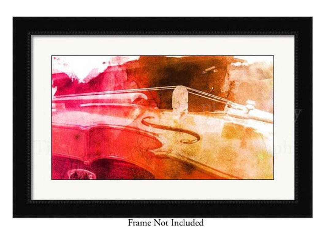 Watercolor Violin Photograph Violin Print Violin - Etsy