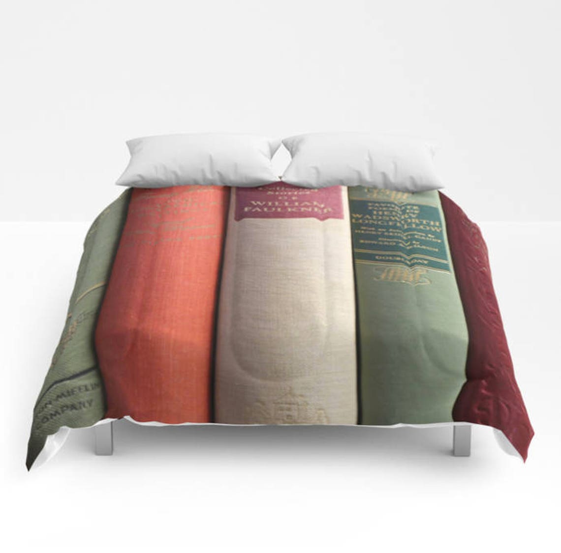 Books Duvet, Books Bedding, Books Duvet Cover, Books Bedspread ...