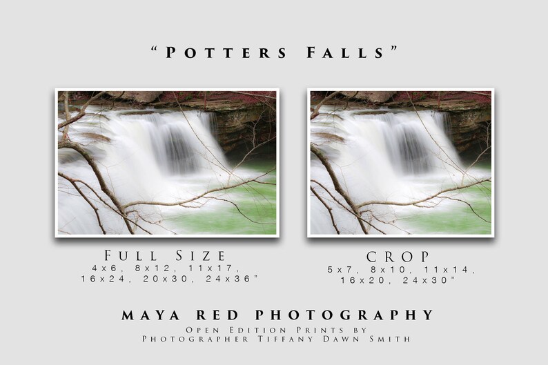 Waterfall Print Waterfall Photo Waterfall Photography - Etsy