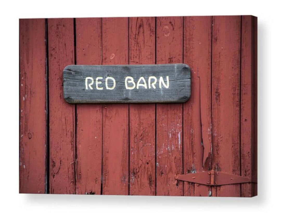 Red Barn Barn Wall Decor Red Barn Photo Rustic Farmhouse - Etsy