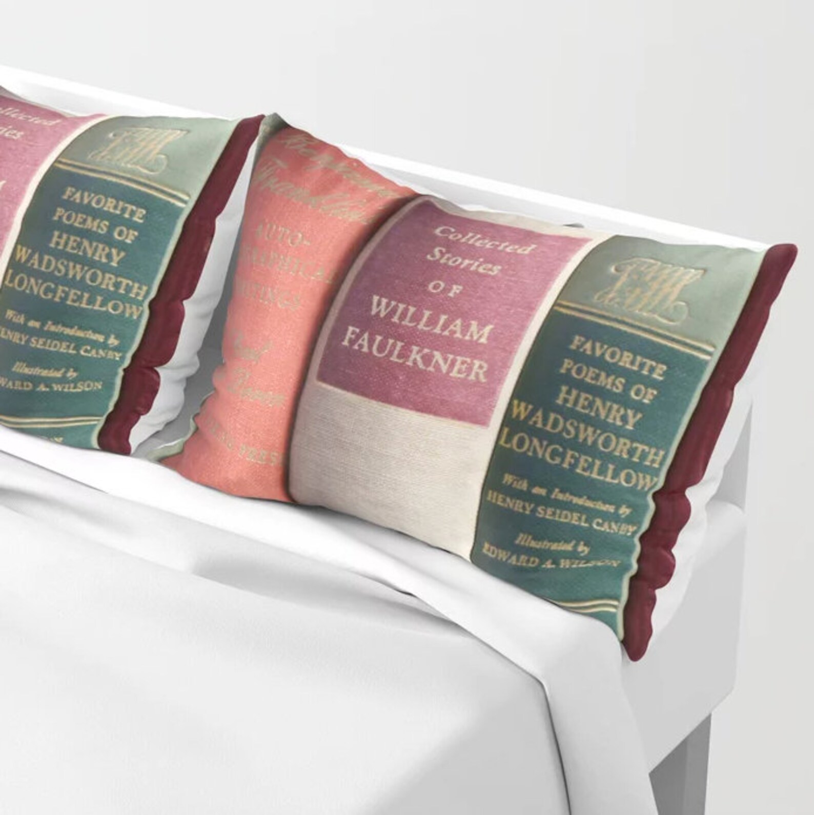 Books Pillow Cover, Old Books, Poetry Pillow, Library Pillow, Antique ...