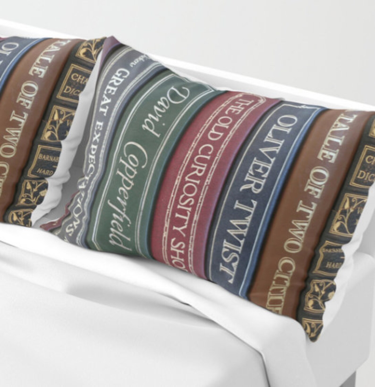 Dickens Pillow, Books Pillow Cover, Book Throw Pillow, Charles Dickens ...