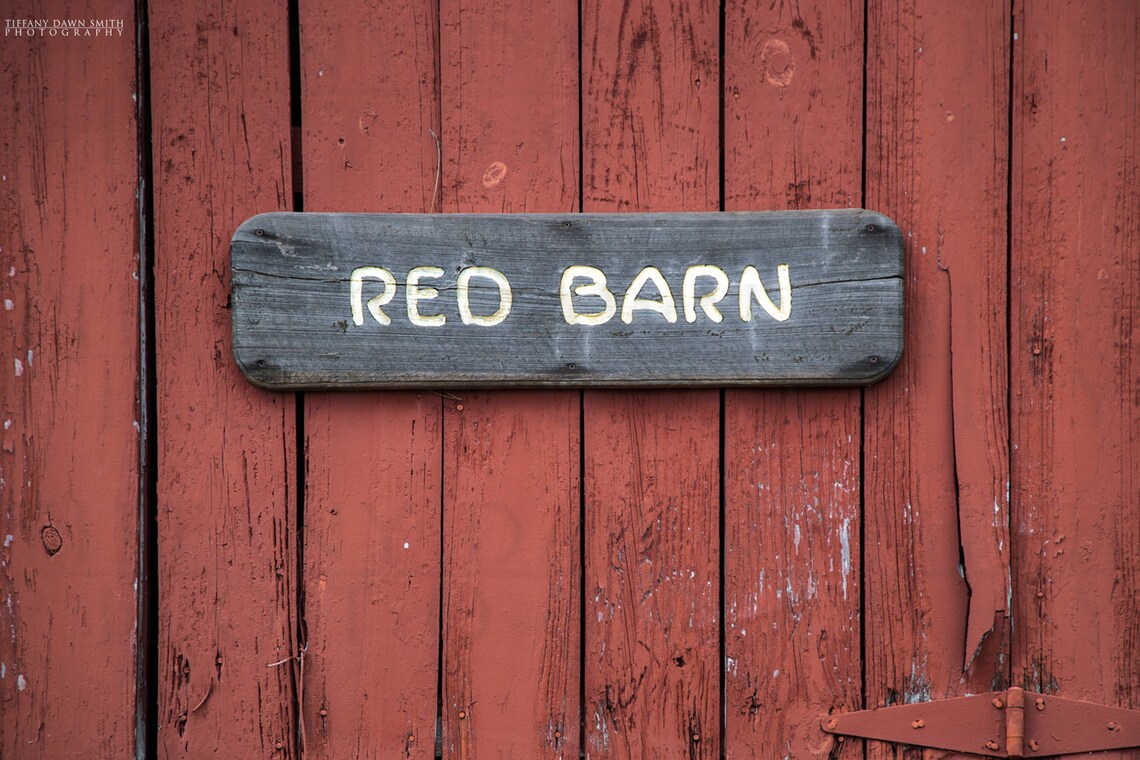 Red Barn Barn Wall Decor Red Barn Photo Rustic Farmhouse - Etsy