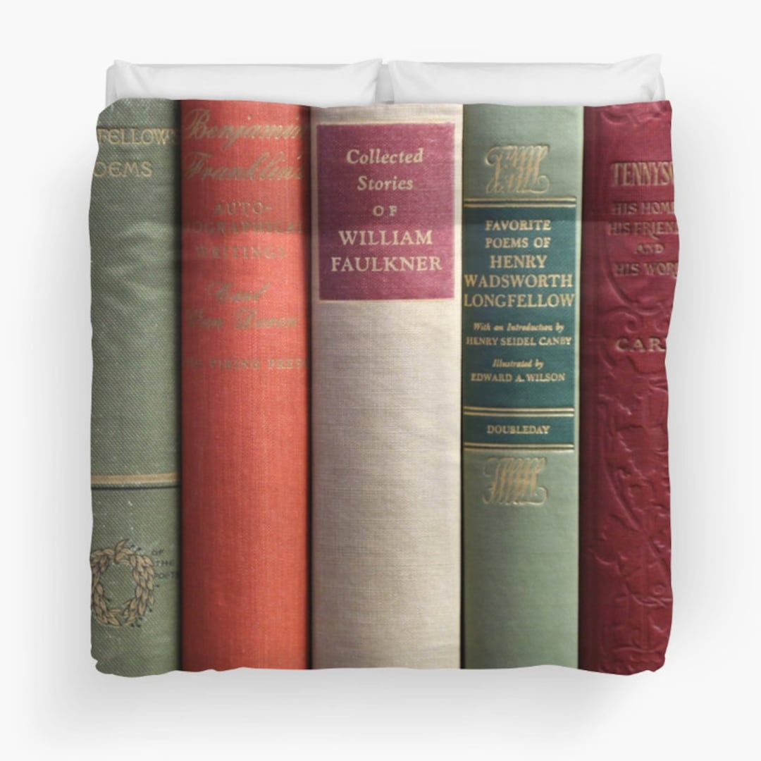 Books Duvet, Books Bedding, Books Duvet Cover, Books Bedspread ...
