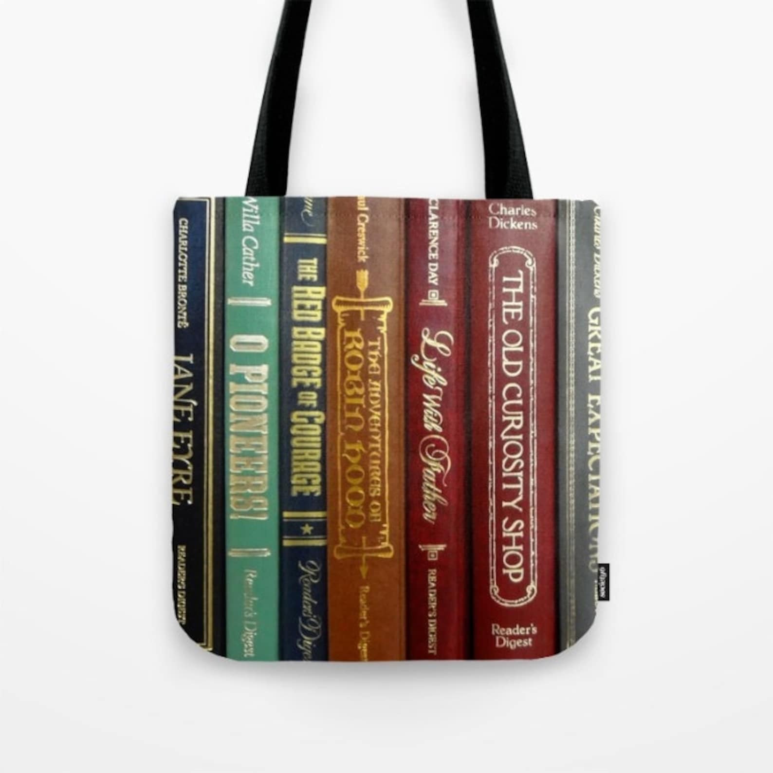 Book Tote Bag, Old Books Tote, Book Tote, Library Tote, Dickens Tote ...