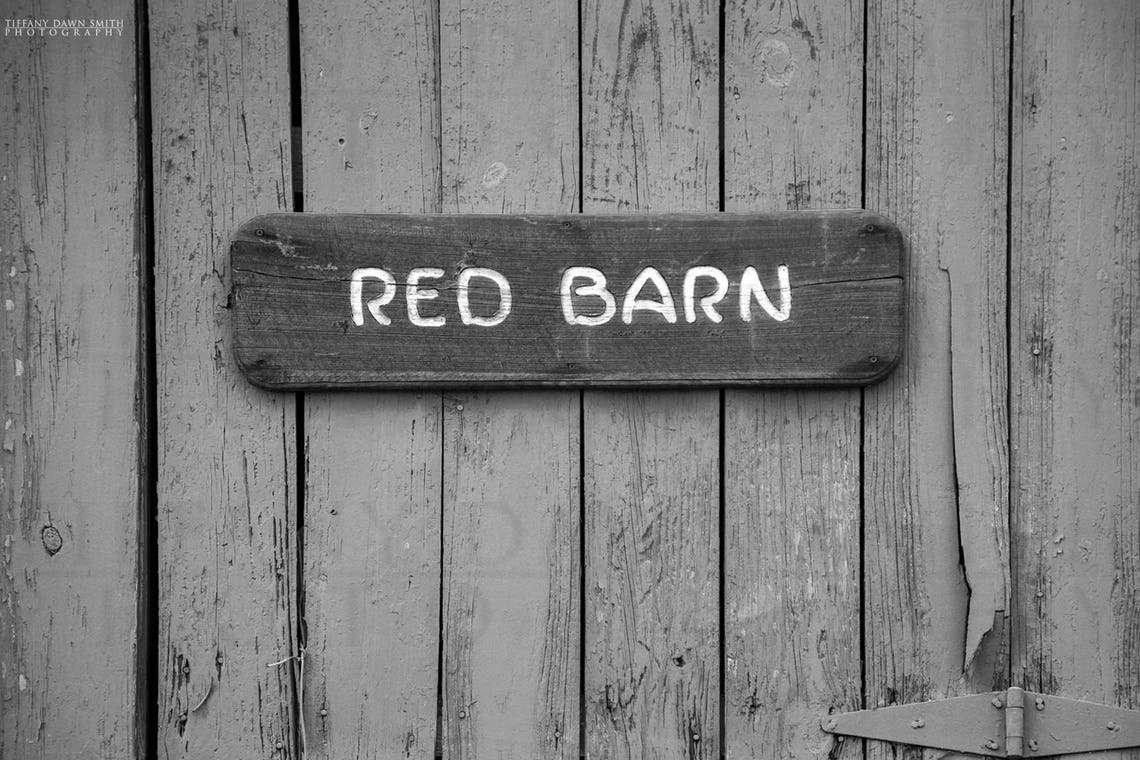 Red Barn Barn Wall Decor Red Barn Photo Rustic Farmhouse - Etsy