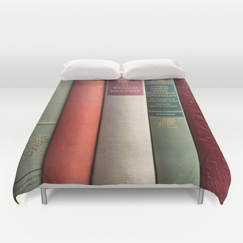 Books Duvet, Books Bedding, Books Duvet Cover, Books Bedspread ...