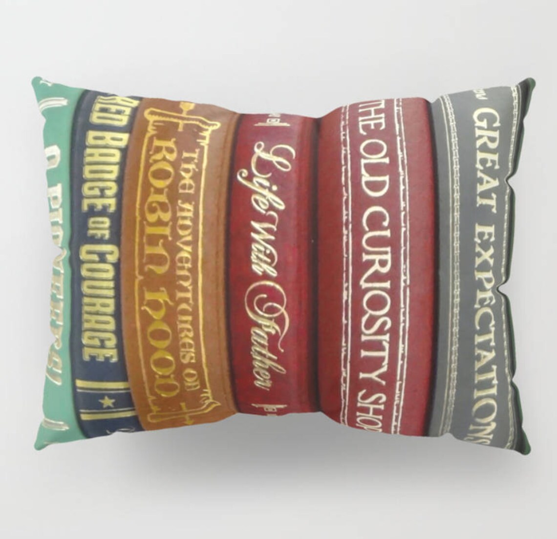Literature Pillow Books Throw Pillow Books Pillow Authors - Etsy