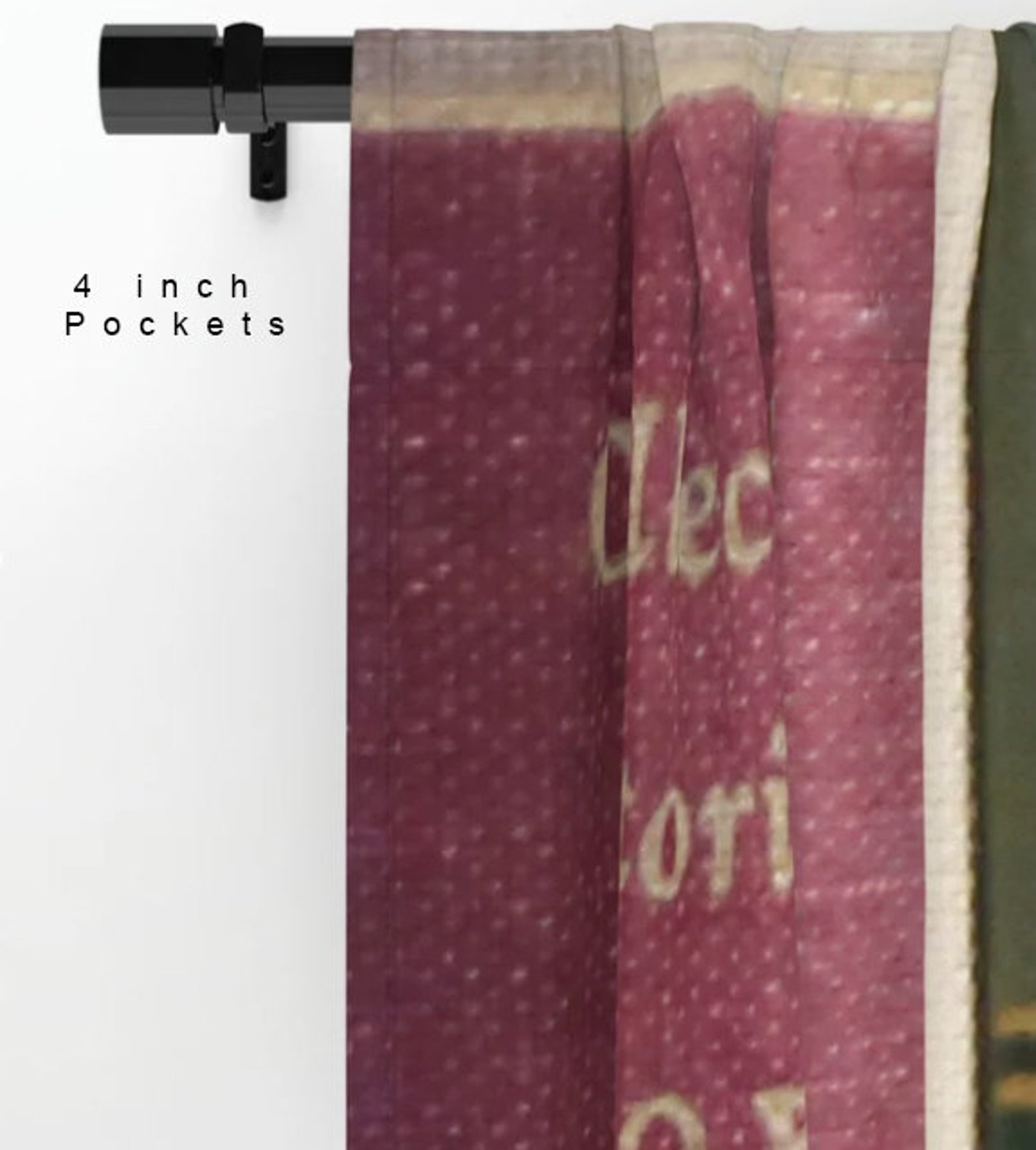 Book Curtains, Book Window Curtains, Book Drapes, Library Curtains ...