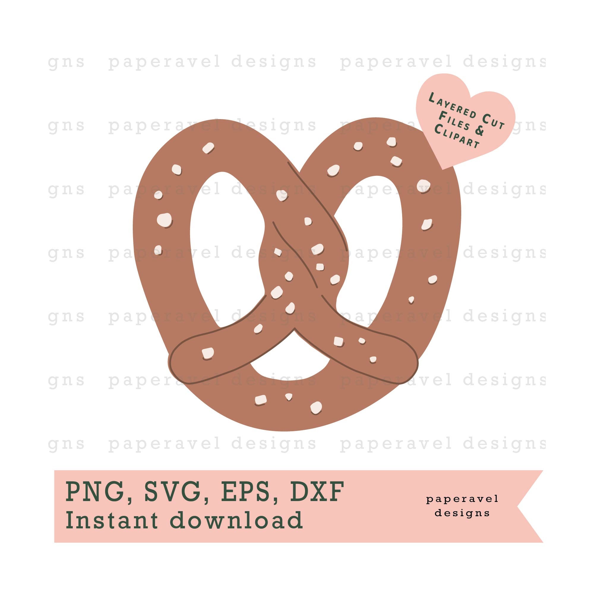 Pretzel Clipart, Pretzel Clip Art, Pretzel Png, Food Sublimation ...