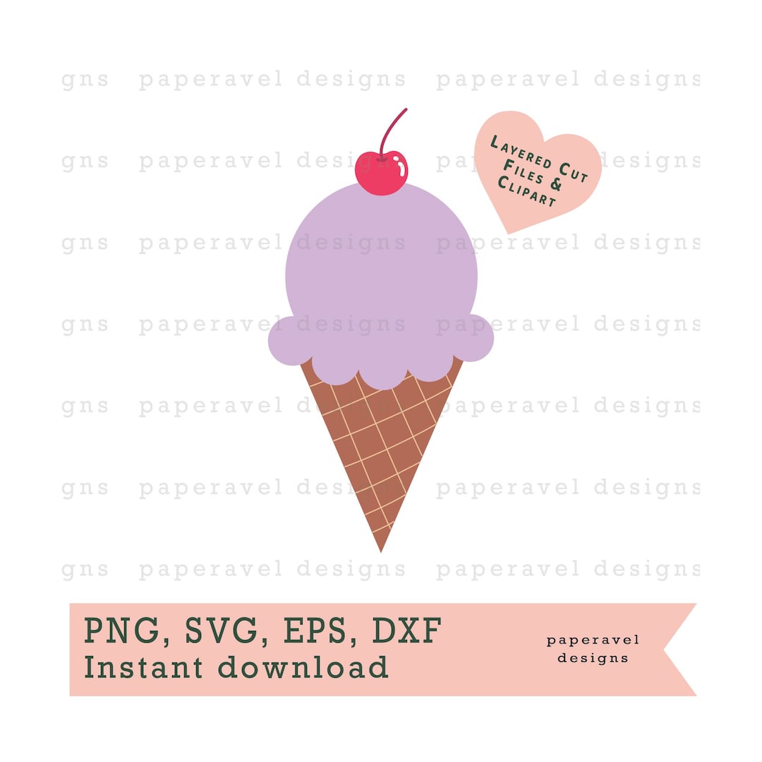 Ice Cream Svg Files, Ice Cream Cut Files, Summer Svg, Ice Cream Clipart ...
