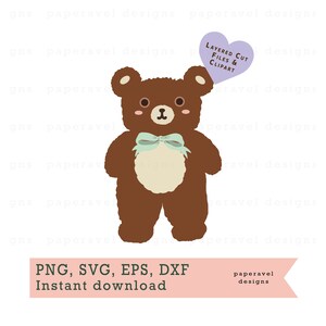 Cute Teddy Bear Clipart, Cute Teddy Bear Svg, Teddy Bear Svg, Svg Teddy ...
