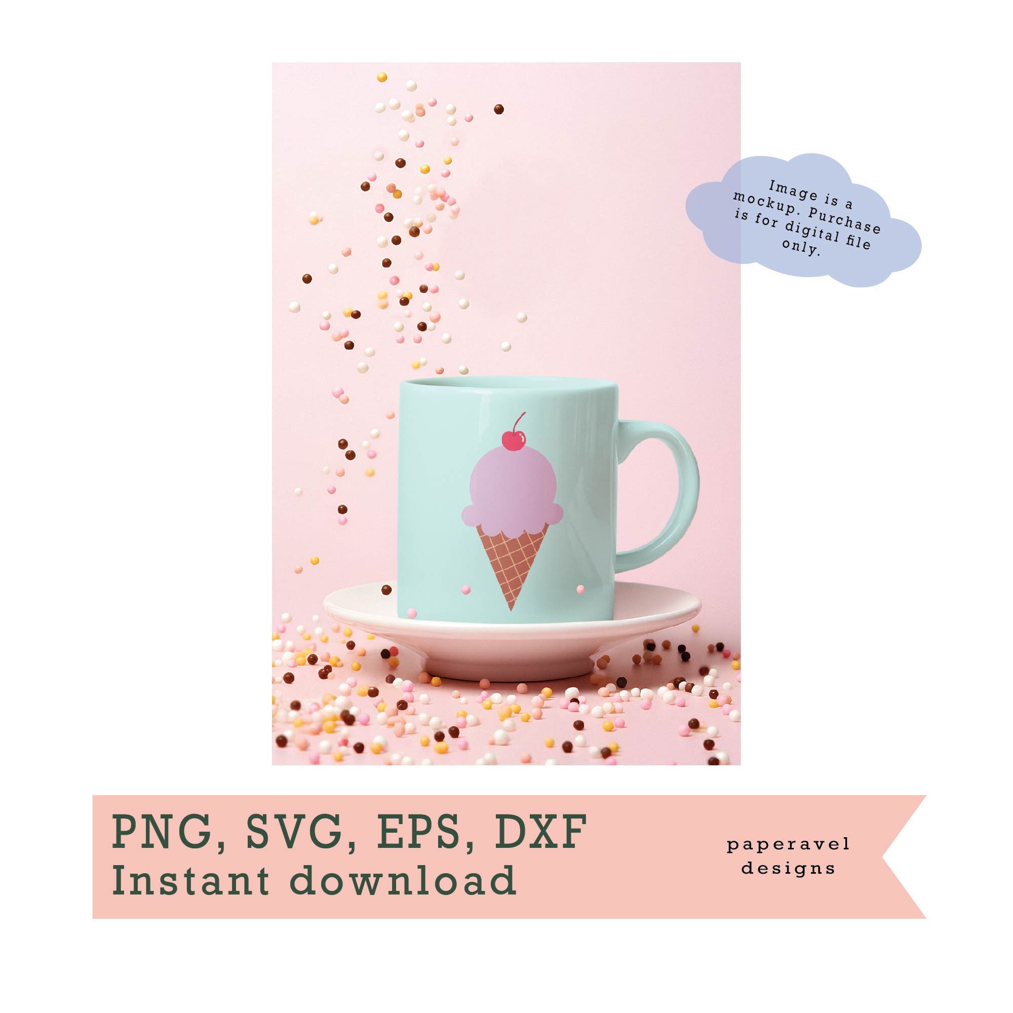 Ice Cream Svg Files, Ice Cream Cut Files, Summer Svg, Ice Cream Clipart ...