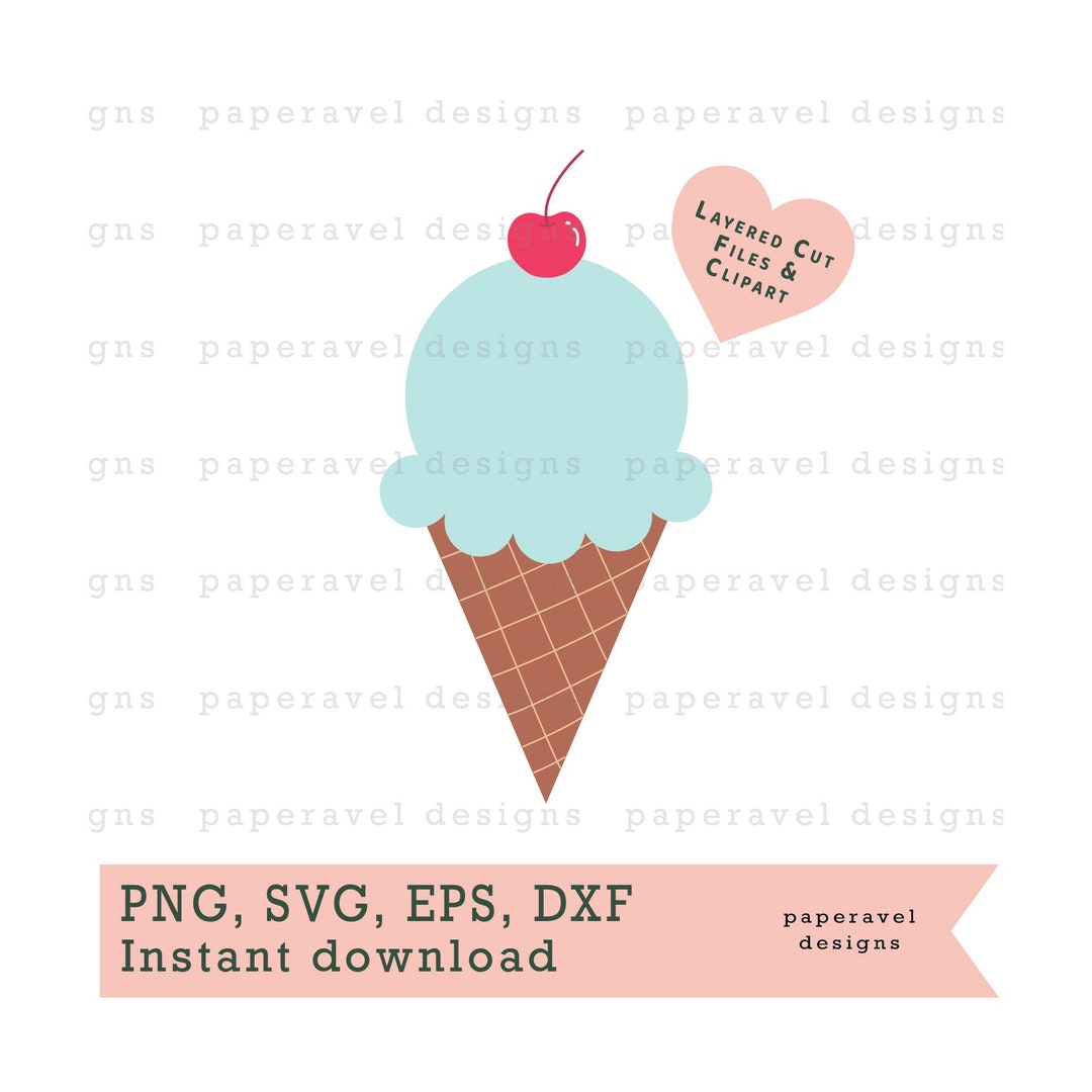 Ice Cream Svg Files, Ice Cream Cut Files, Summer Svg, Ice Cream Clipart ...