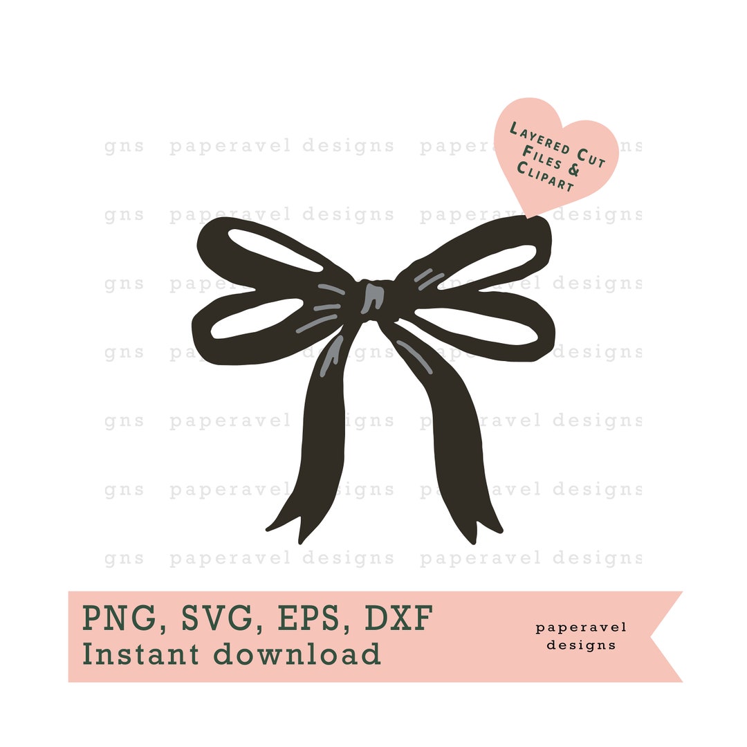 Ribbon Svg, Ribbon Clipart, Ribbon Cut Files, Cute Ribbon Svg Cut File ...