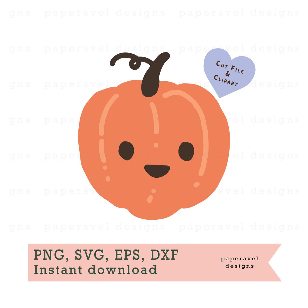Autumn Clipart, Cute Pumpkin Svg, Pumpkin Design, Fall Pumpkin PNG ...