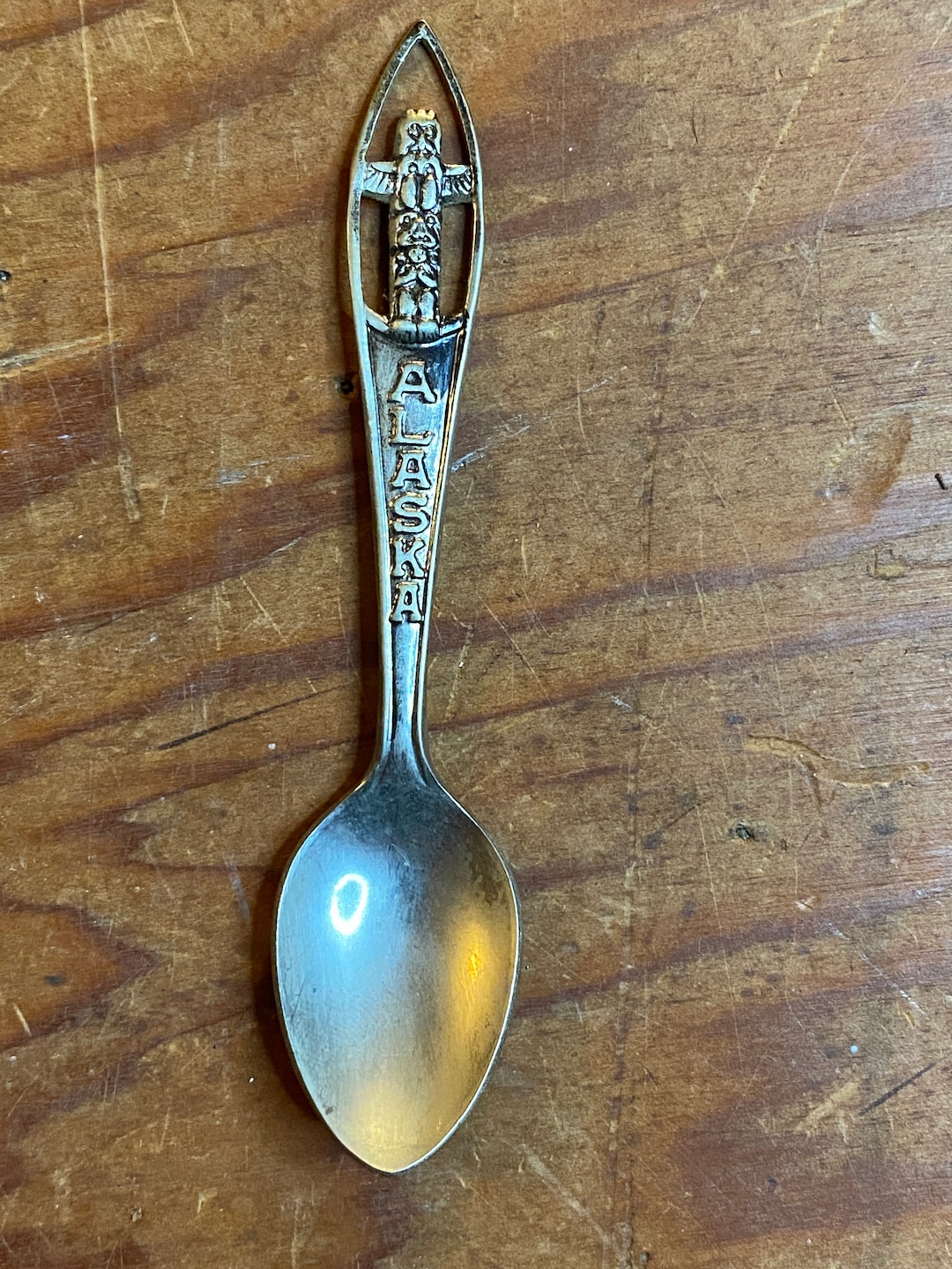 Alaska Souvenir State Spoon Totem Pole Art Spoon Silver - Etsy