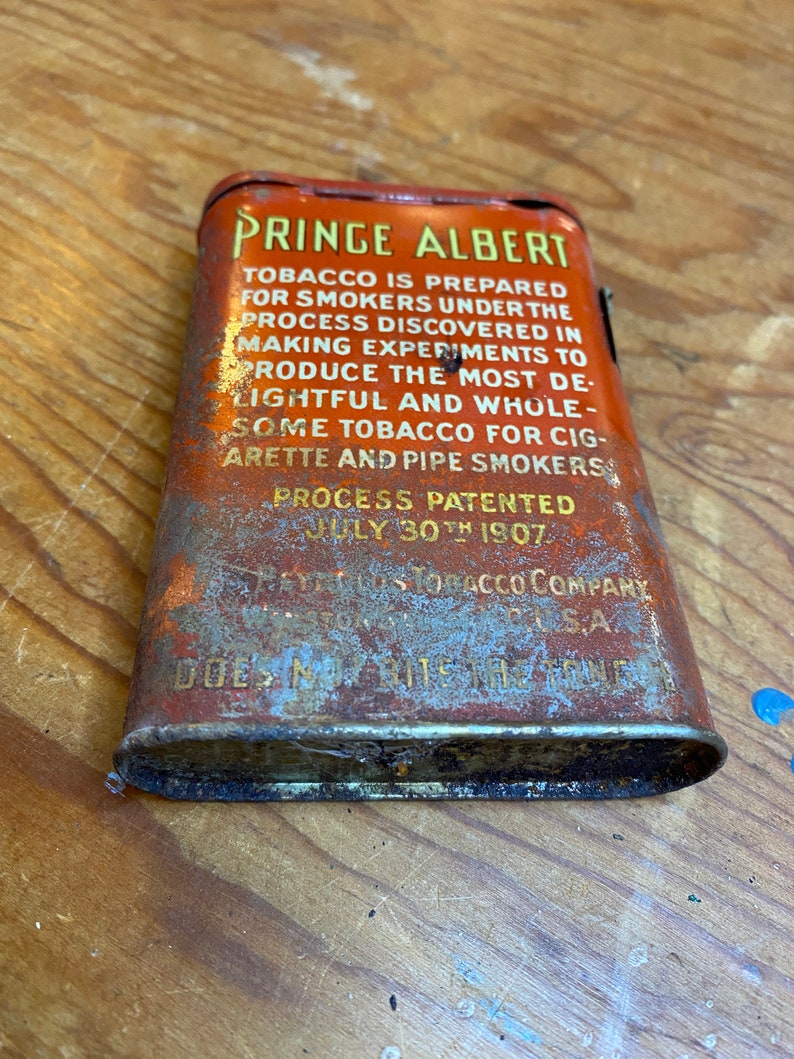 Prince Albert Tobacco Can With Flip Top Lid - Etsy