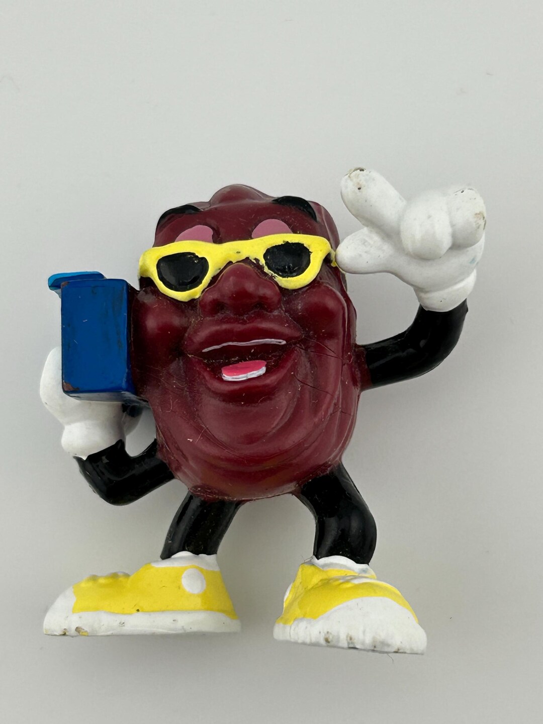 California Raisin With Blue Boombox - Etsy