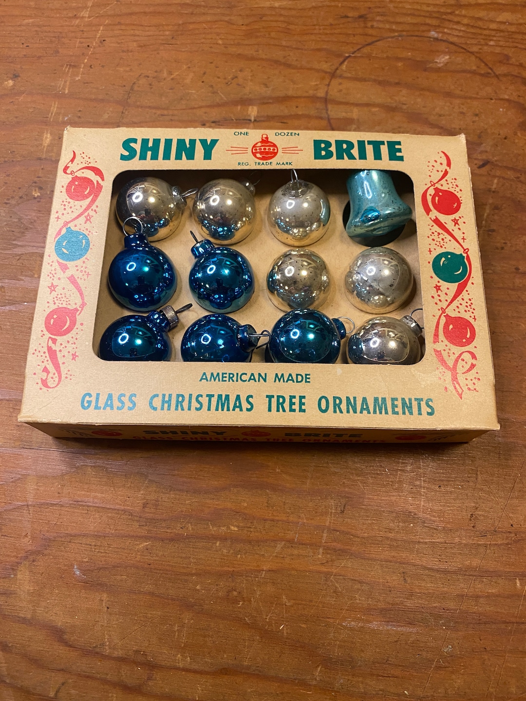 Shiny Brite Ornaments Christmas Tree Decor Display Xmas Holiday Tree ...