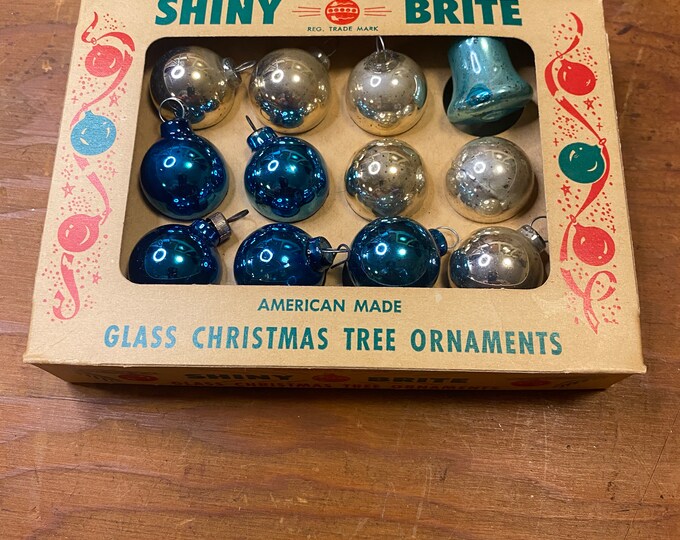 Shiny Brite Ornaments Christmas Tree Decor Display Xmas Holiday Tree ...