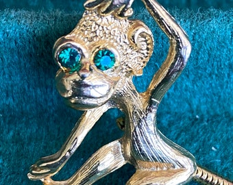 Monkey Brooch | Etsy