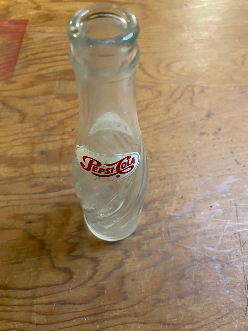 Pepsi Bottle Glass Vintage Logo Pepsi Soda Cola Display Soda Decor Soda ...