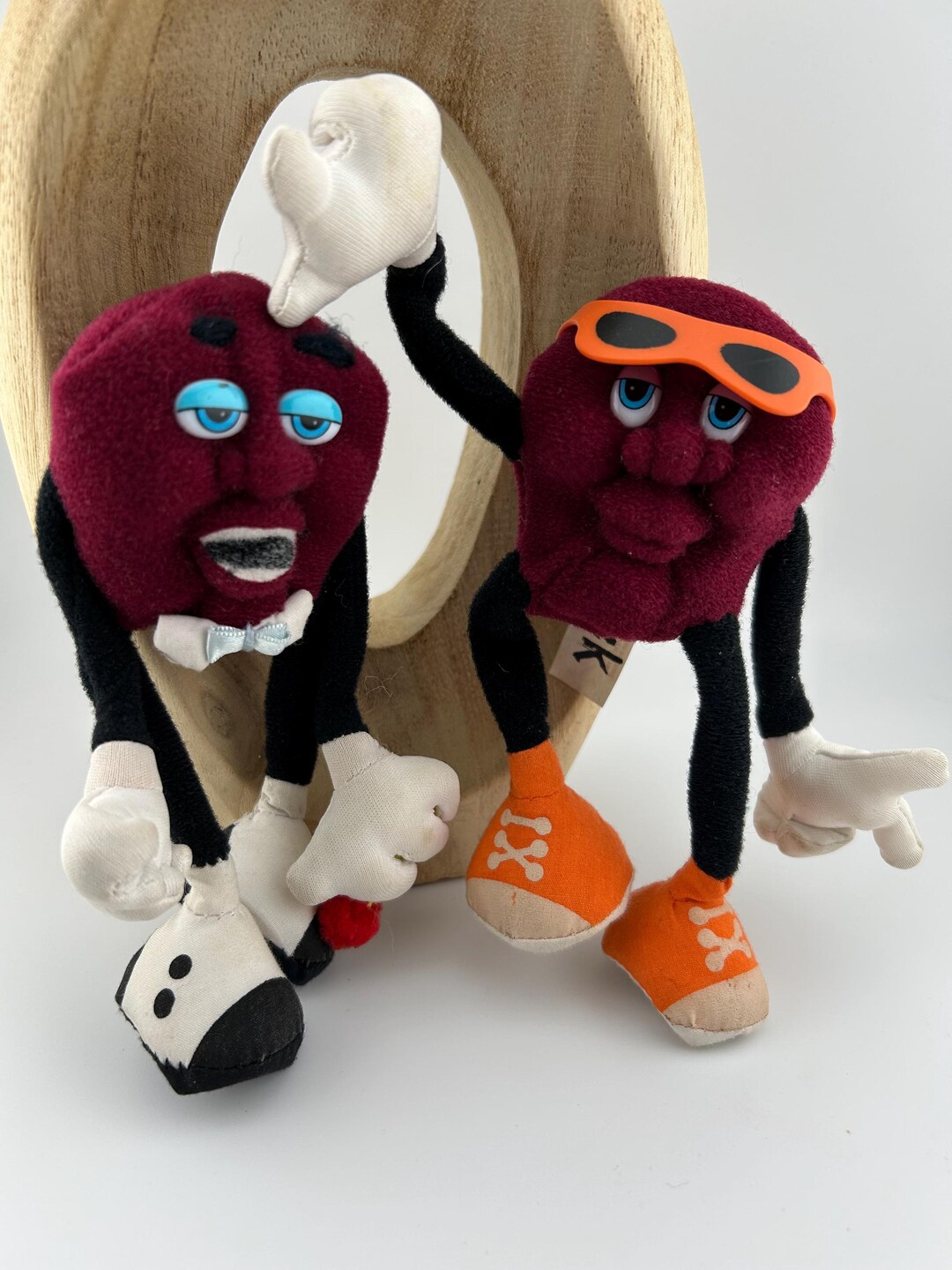 Set of 2 Plush California Raisin Dolls - Etsy