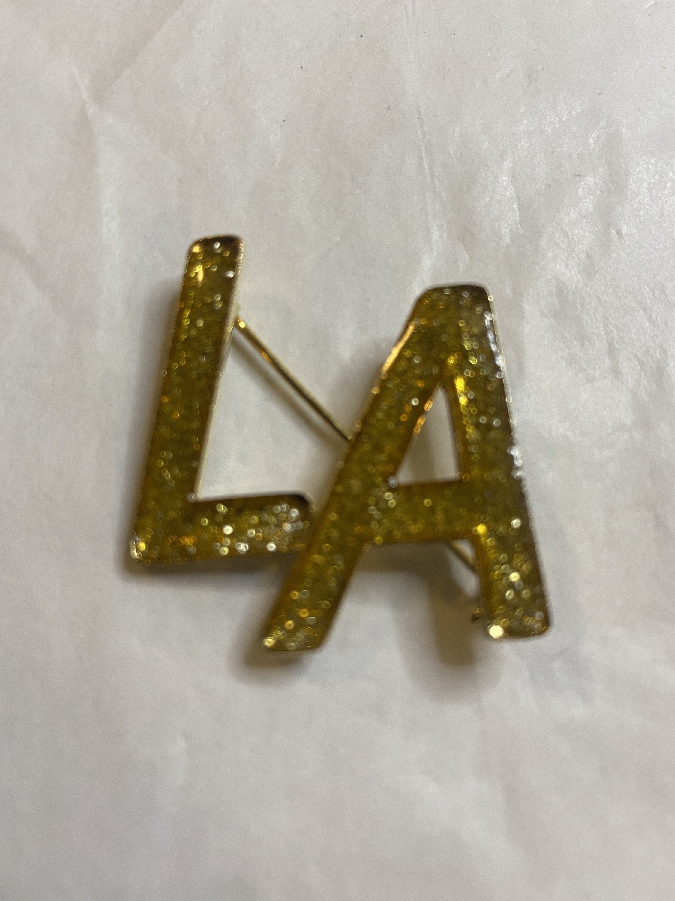 Gold-Tone Initial Letter Pin #BR098