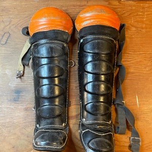 Vintage Catchers Shin Guards - Etsy