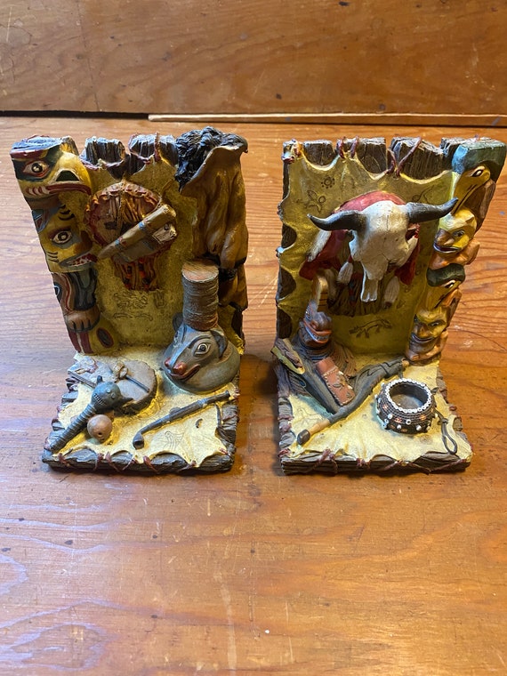 Native American Themed Bookends - Etsy