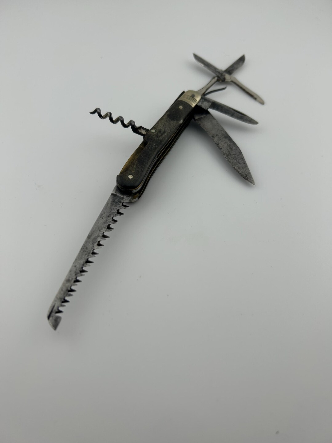 5-tool Wood-handled Multi-blade Pocket Knife - Etsy