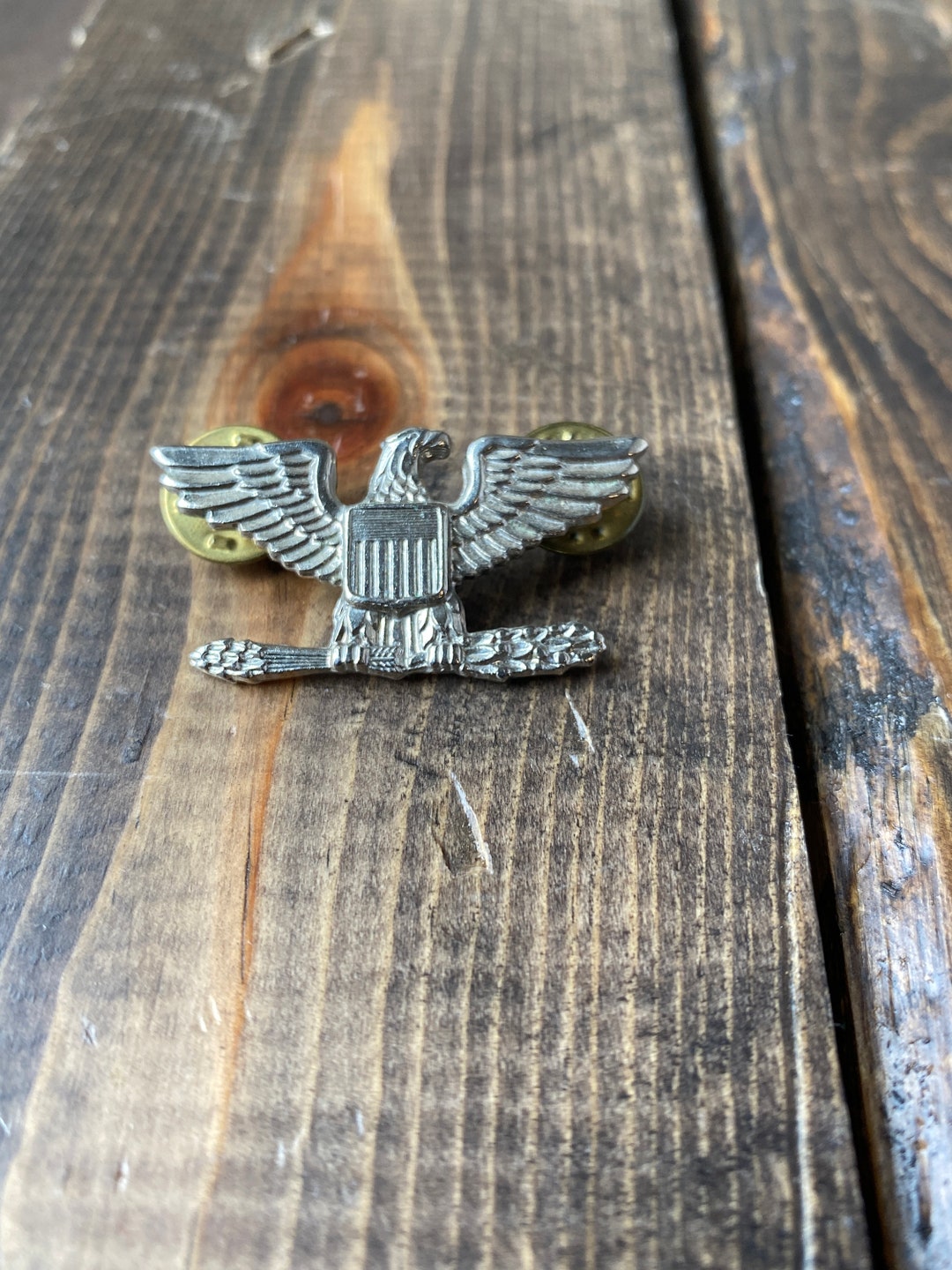 Silver Eagle Military Pin - Etsy