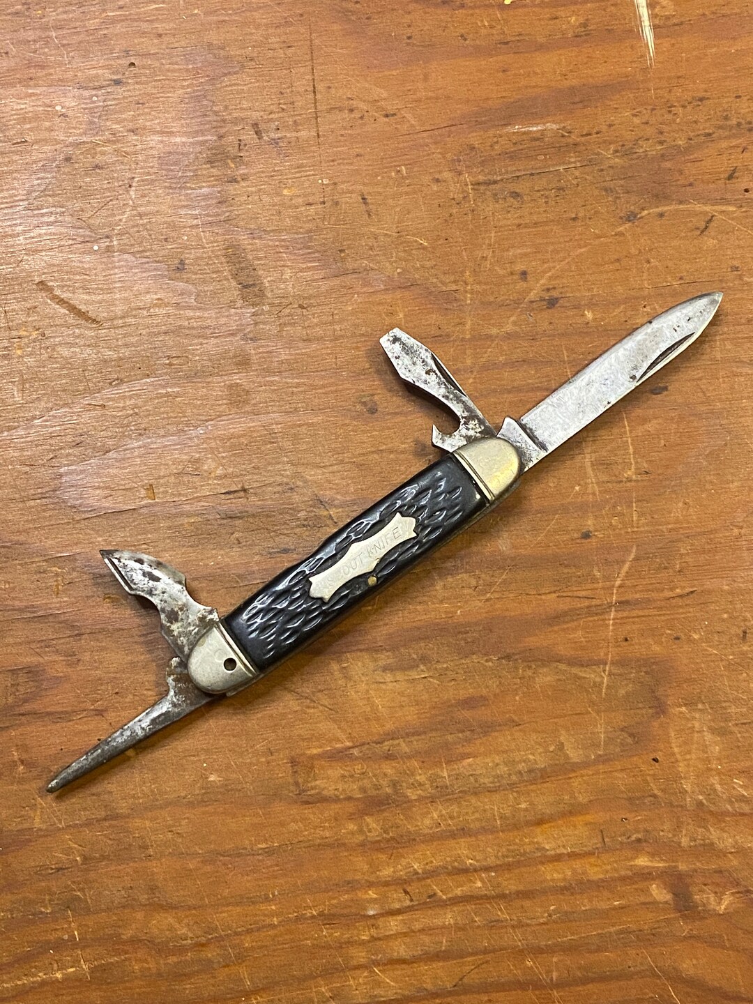 Scout Knife Multi Blade Camping Pocket Knife - Etsy