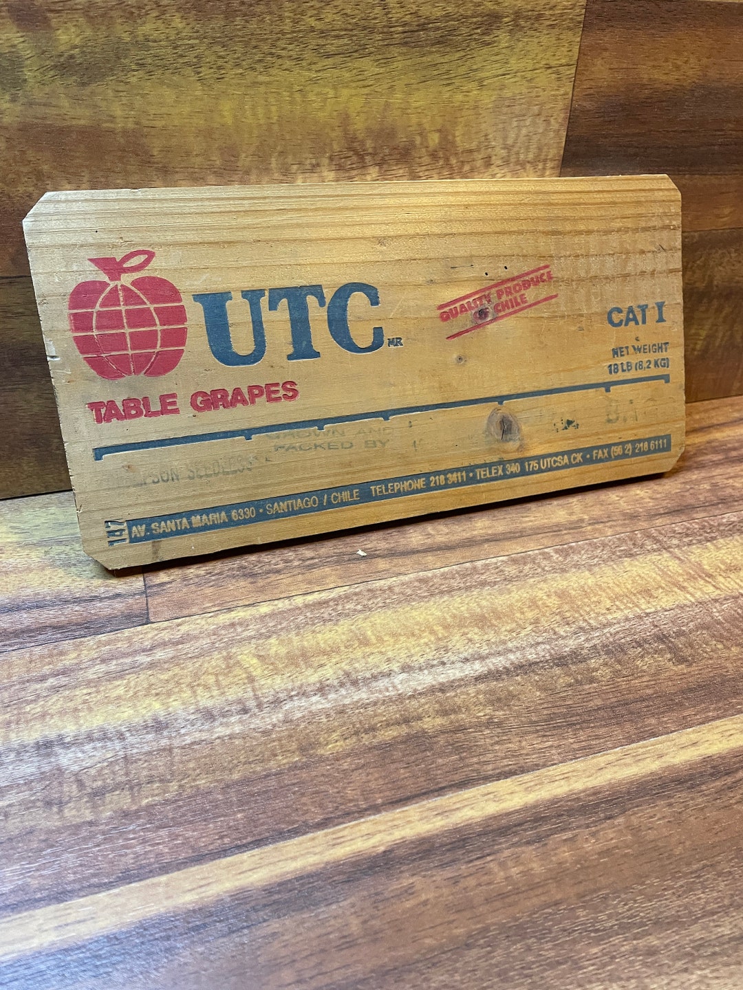 UTC Table Grapes Box End Kitchen Wall Decor Farmhouse Country Kitchen ...