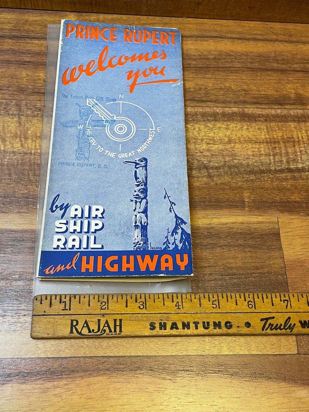 Vintage Map of Prince Rupert, British Columbia - Etsy