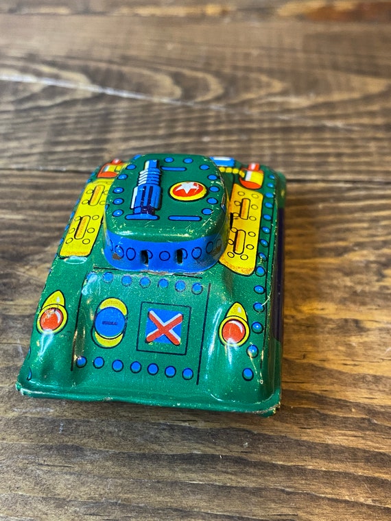 Small Japanese Tank Tin Toy | Etsy