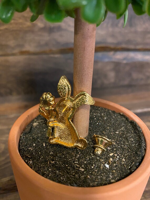 Honey Bunny Pin and Beaded Easter Egg Pin - Gem