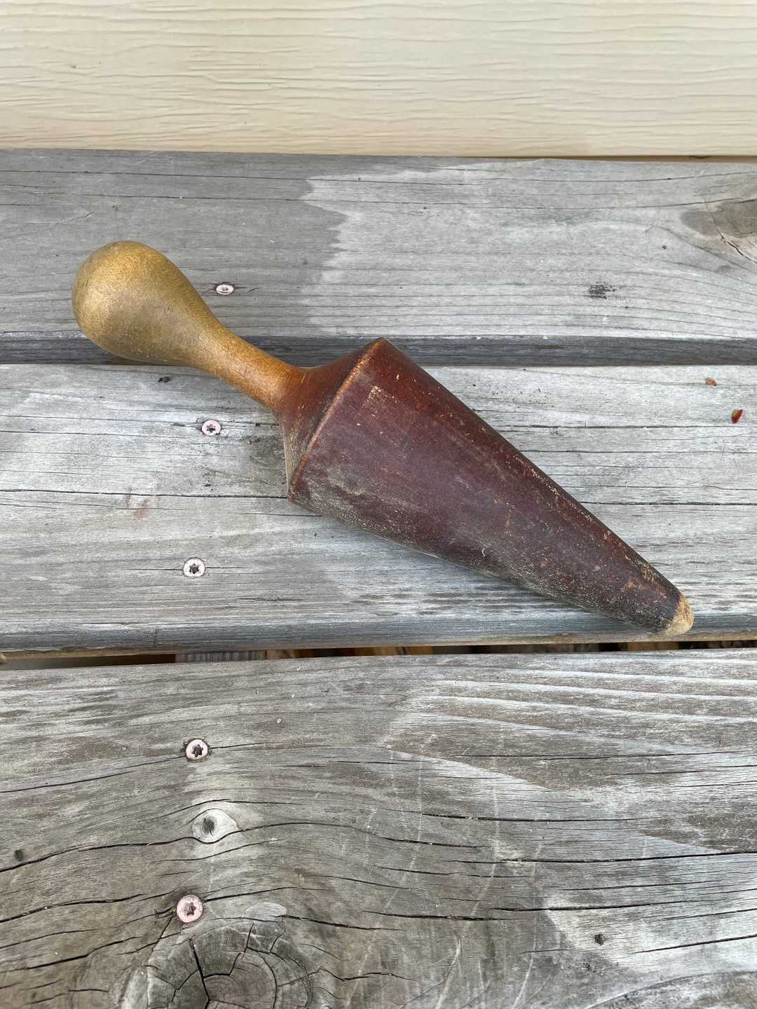 Antique Wood Masher Pestle Pusher Reamer Primitive Farmhouse Kitchen ...