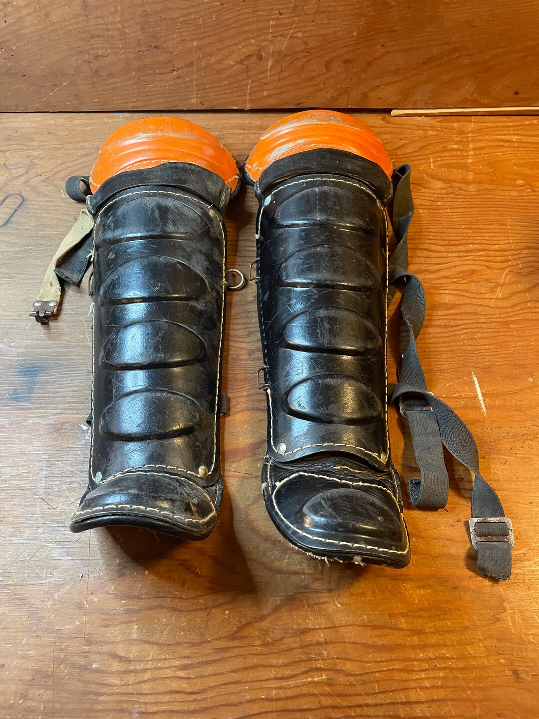 Vintage Catchers Shin Guards - Etsy