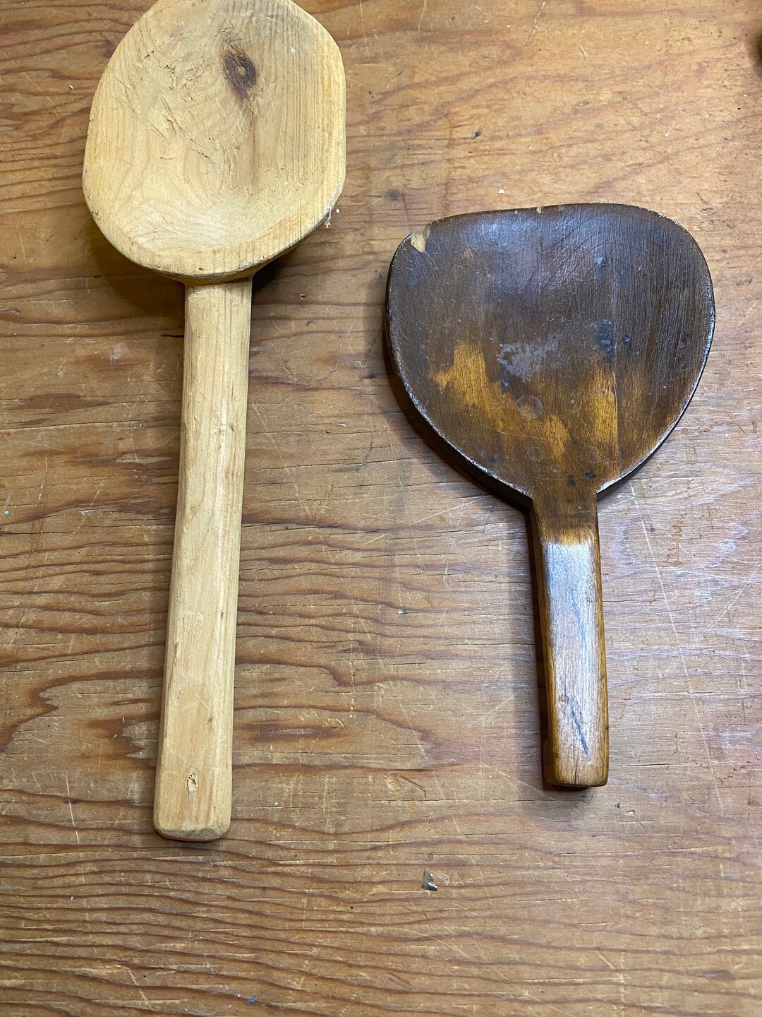 2 Wooden Butter Spoons - Etsy