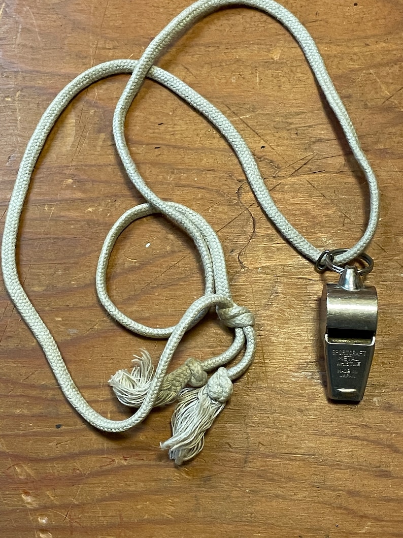Sport Craft Metal Whistle on a String - Etsy