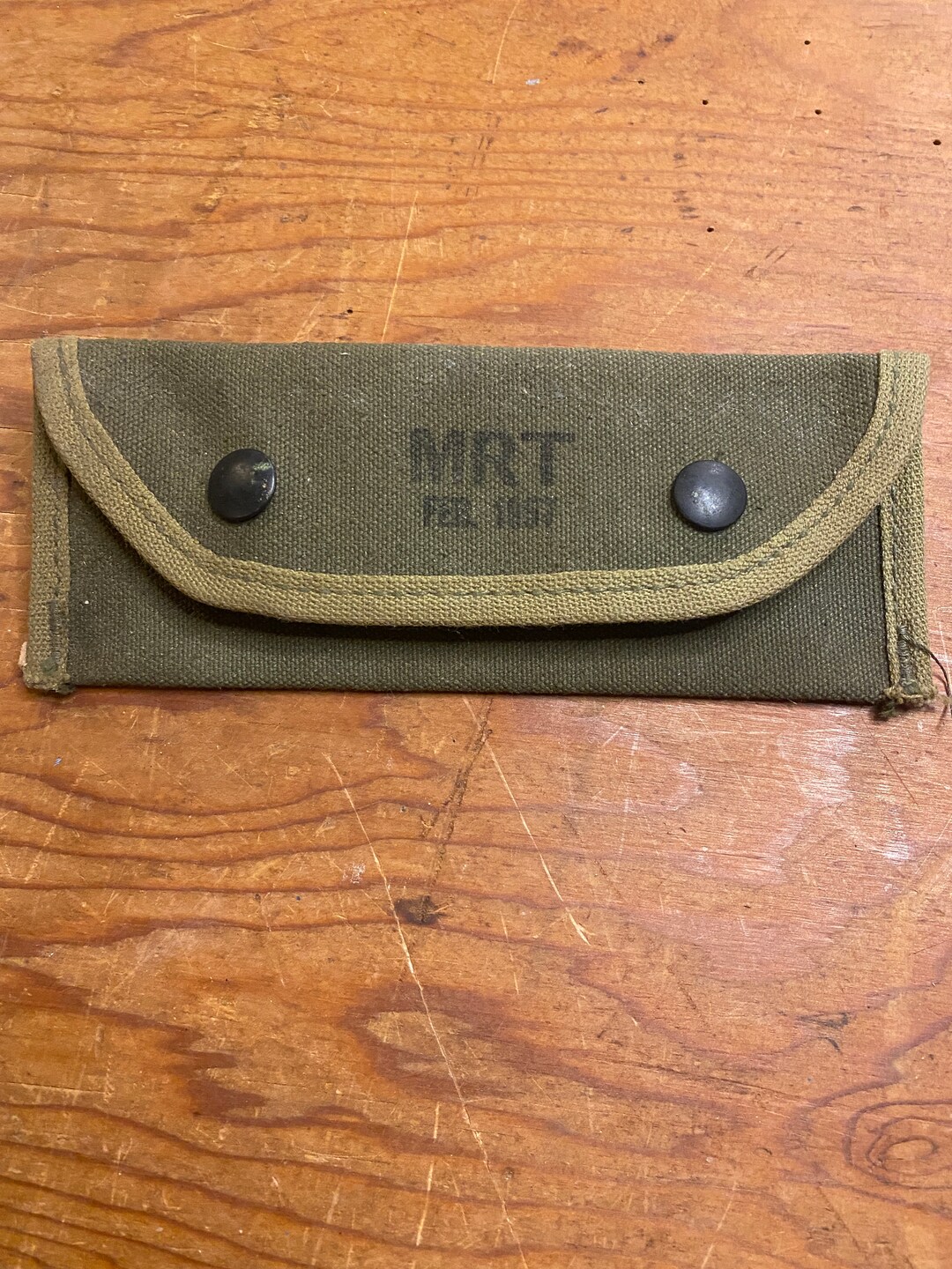 Vintage 1957 MRT Military Carrying Case - Green Canvas - Etsy