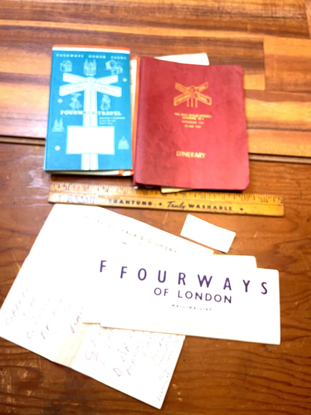 1969 Travel Documents, Itinerary and European Map - Etsy